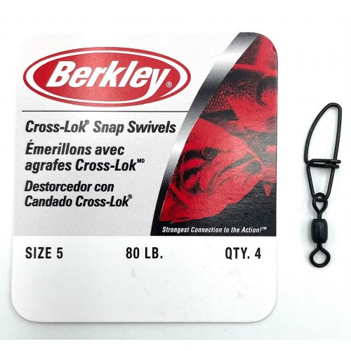 Berkley Cross-Lok Snap Swivels - Fiskeinfo