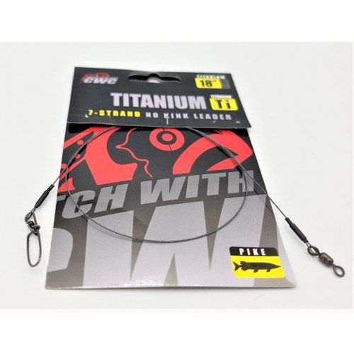 CWC Titanium Wire 7-Strand Leader 18', 50lb - Fiskeinfo